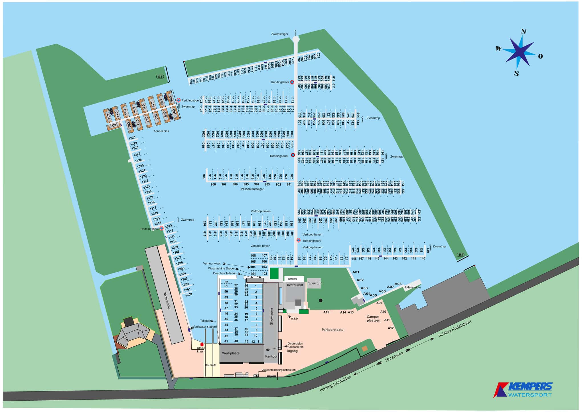 Jachthaven Aalsmeer - Kempers Watersport - Zomerligplaats Aalsmeer